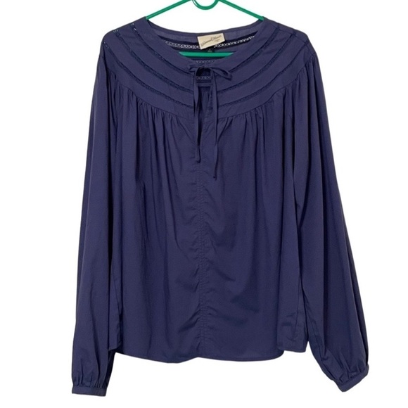 Universal Thread | Tops | Universal Thread Navy Blue Crochet Yoke ...